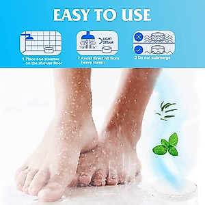 Shower Steamers Aromatherapy, 12 Pack XXL Eucalyptus Menthol Shower Steamer, Essential Oils Shower Bath Bombs Tablets for Nasal Relief and Relaxation, Bath Gift for Men and Women, No Color Residue