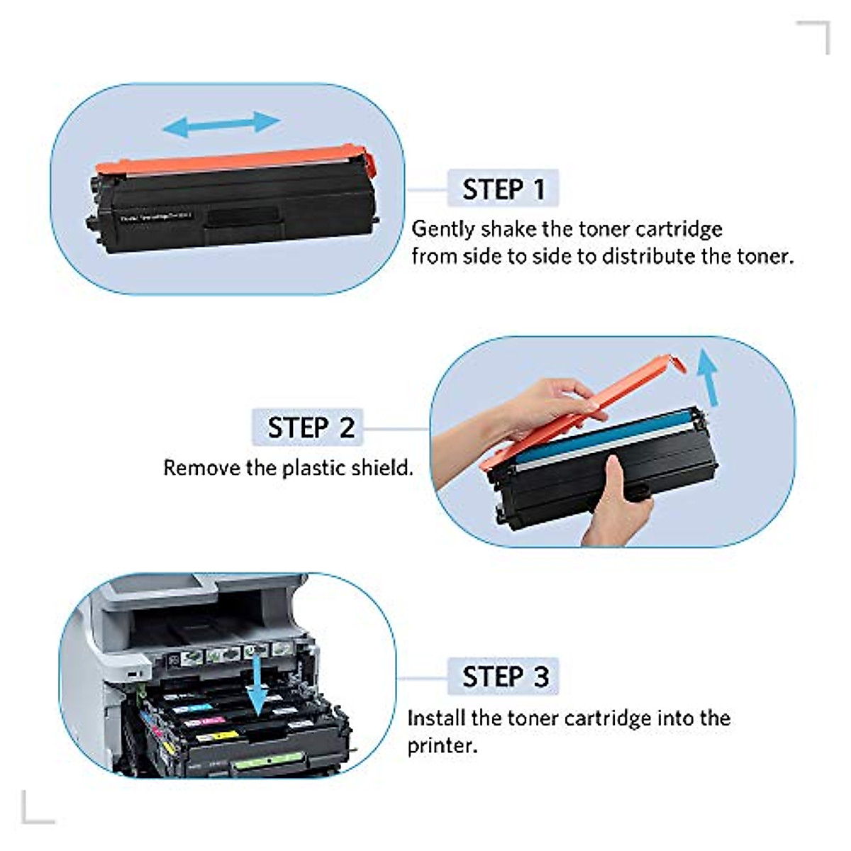 Leize Compatible Brother TN-436 TN436 Toner Cartridge Replacement for TN436BK High Yield use for Brother MFC-L8900CDW HL-L8360CDW MFC-L8610CDW HL-L8260CDW Printer (Black 2-Pack)