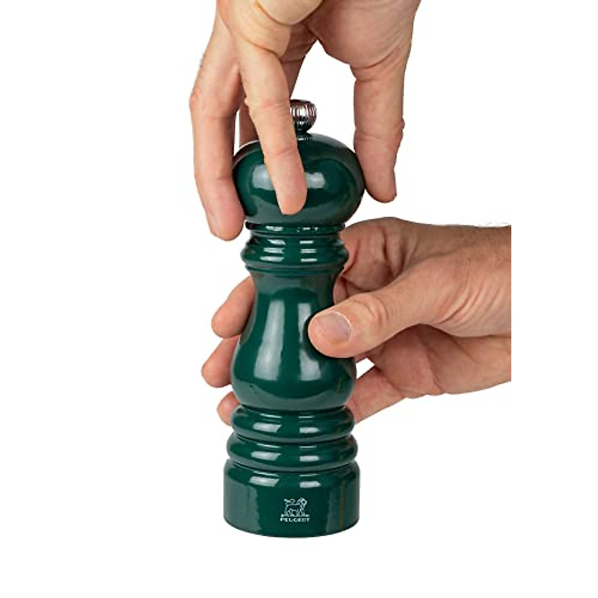 PEUGEOT - Paris Pepper Mill 18 cm - Paris Rama Collection - Classic Adjustment - PEFC Certified Wood - Made in France - Forest Green