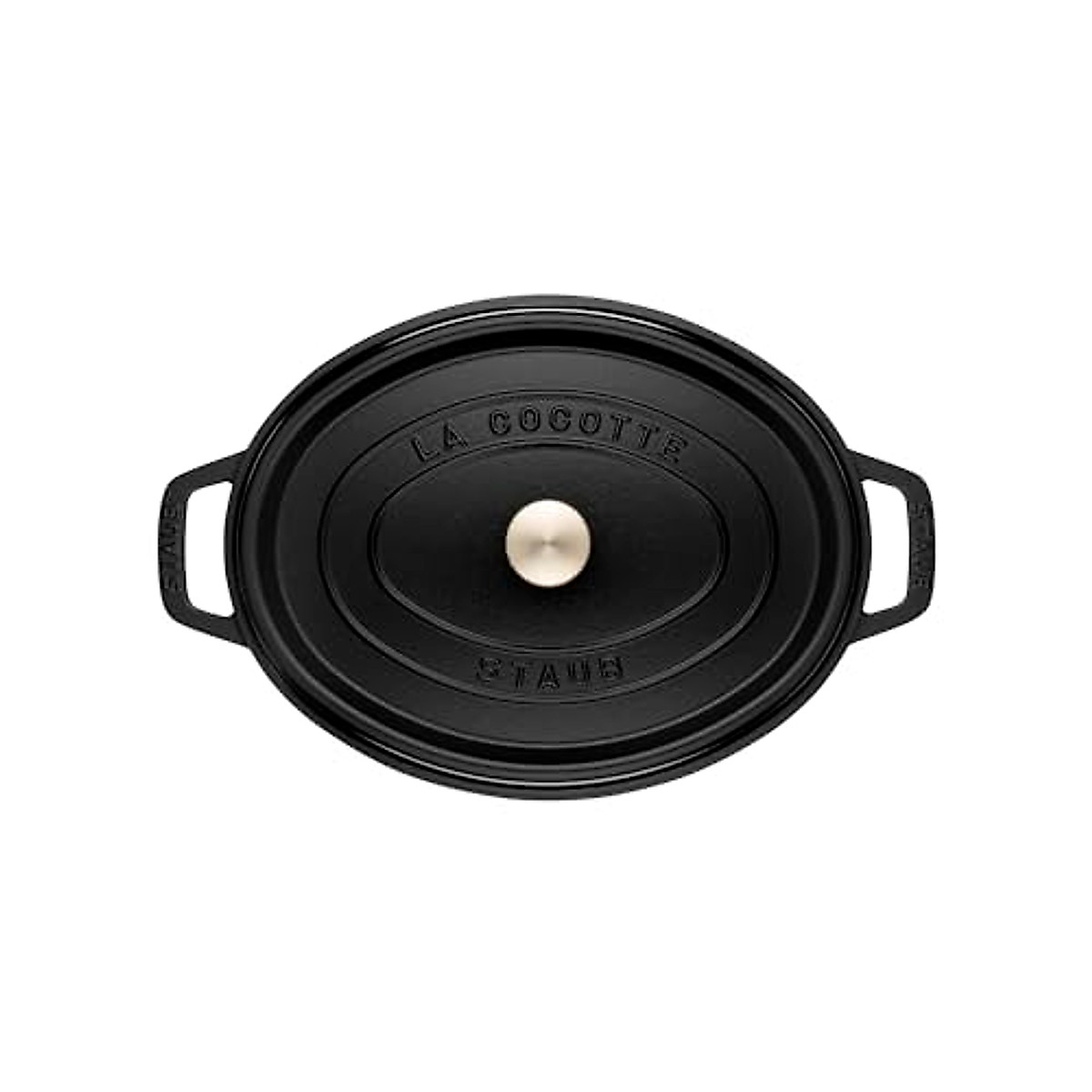 Staub Oval Dutch Oven 8.5-Quart Matte Black