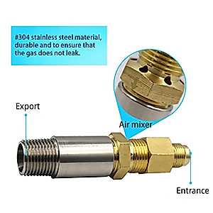 5FT Fire Pit Installation Kit of Replacement Parts, Propane Gas Connector with 1/2" Chrome Key Control Valve, 150K BTU Connection Hose