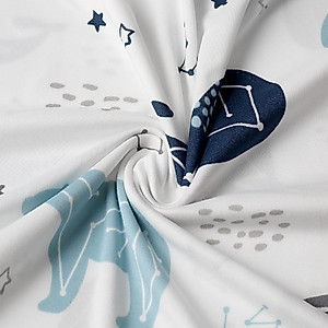 BROLEX Stretchy Newborn Lounger Cover 2 Pack Sung Fitted Removable Slipcover, Ultra Soft Breathable,Space Planet