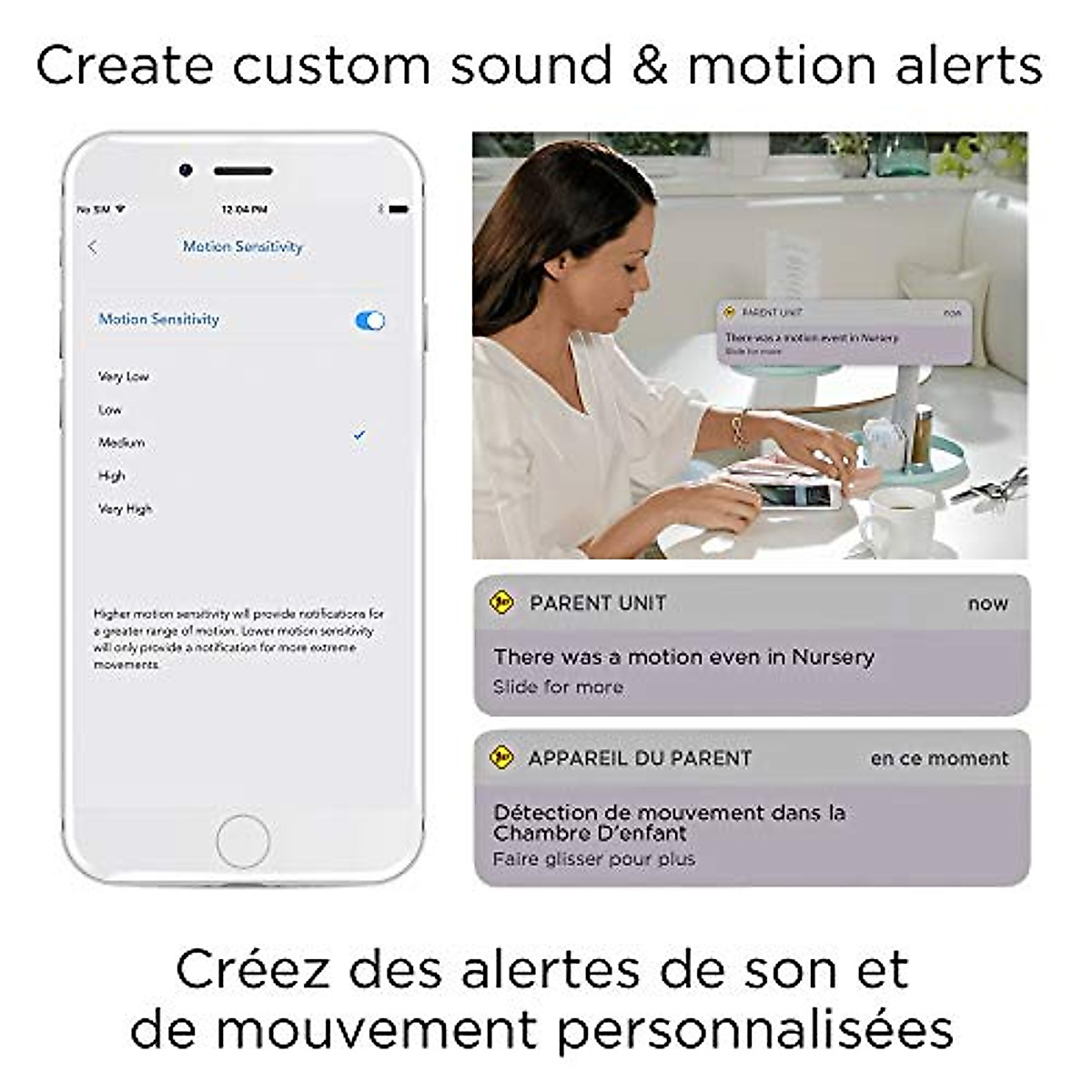 Safety 1st HD Wi-Fi Baby Monitor Camera with Sound- and Movement-Detecting Audio Unit