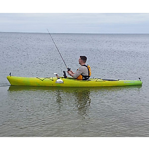 Yakclips Multi-Colored Coiled Paddle Leash for Men and Women, Kayaking Accessory