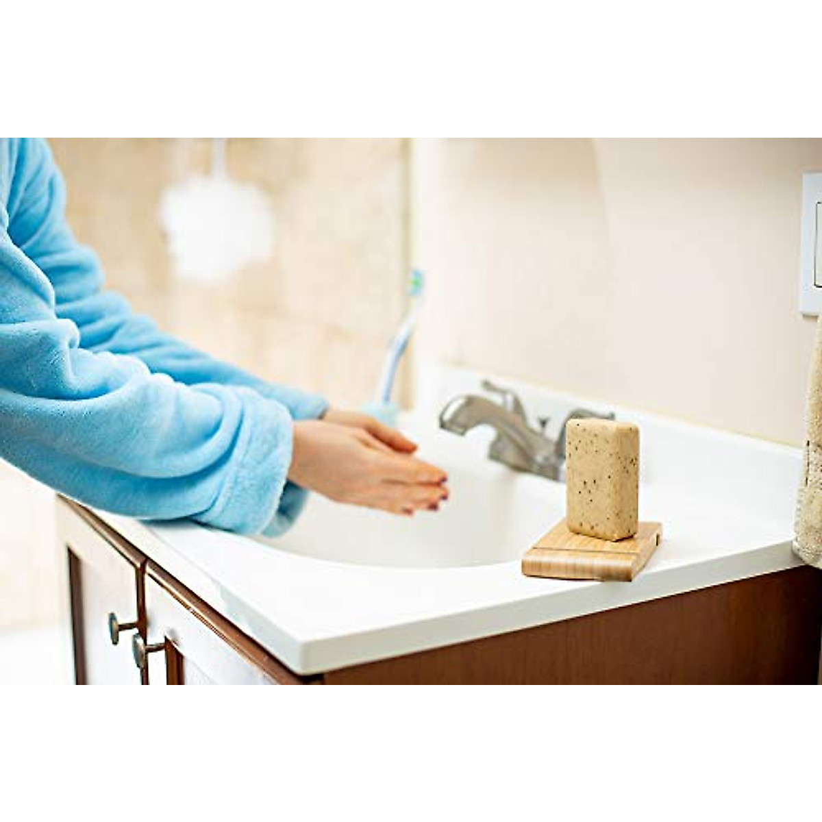 Reviva Seaweed Soap - 6 Pack - Organic Seaweed Face Scrub and Exfoliating Body Scrub Soap Bar - 4.5 oz. Vegetable Base Natural Bar Soap and Seaweed Bath Detox Soap Made in the USA