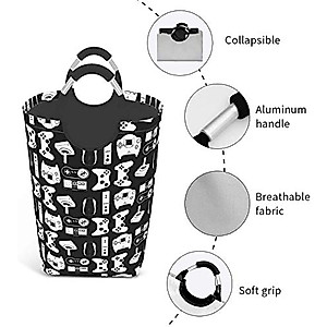 Game Weapon Funny Gamer Laundry Basket Laundry Hamper Large Capacity Portable Dirty Clothes Storage Bags Household Toy Organizer