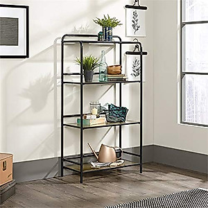 Sauder Boulevard Café Open Shelving, Black finish