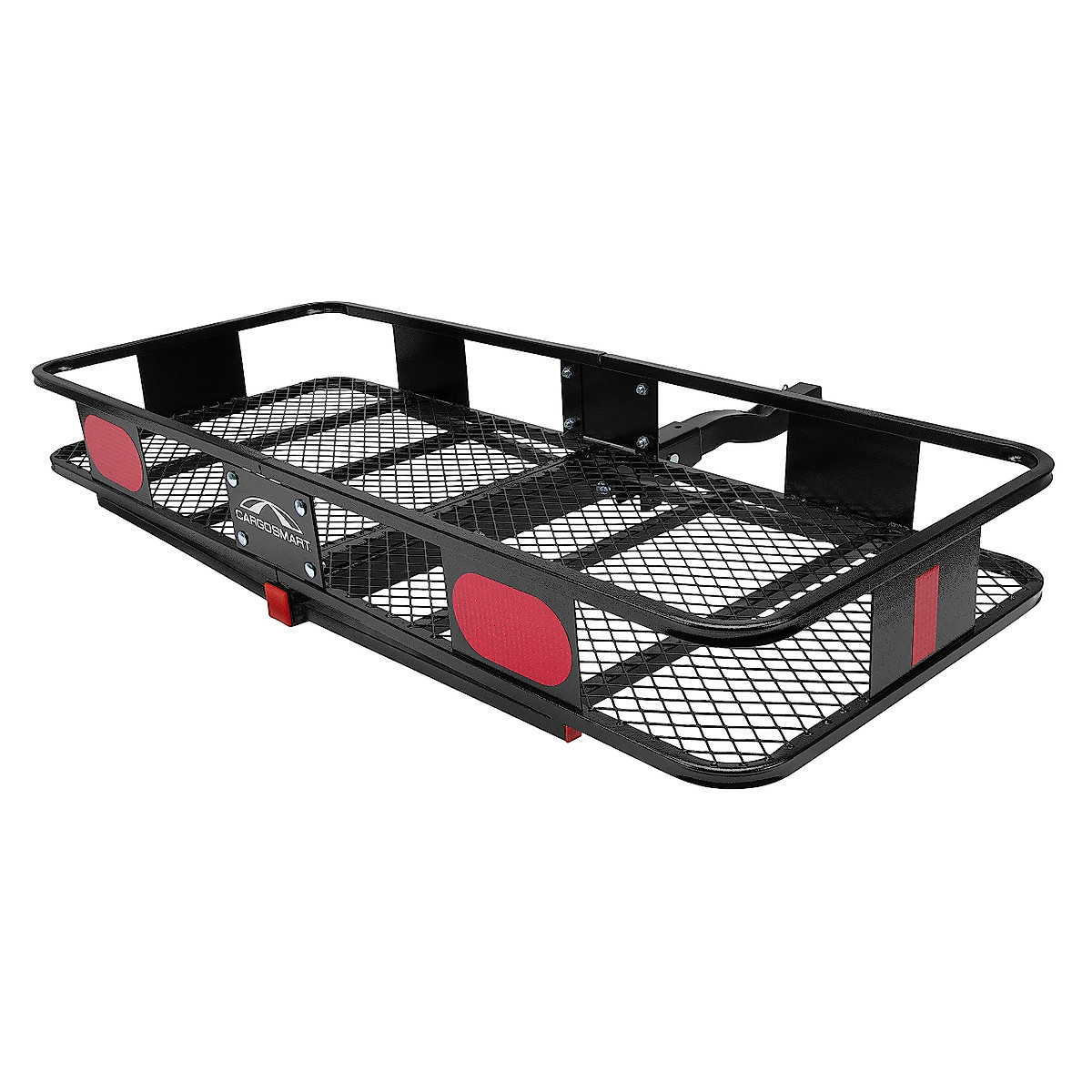 CARGOSMART 60 in. x 24 in. Folding Cargo Tray Carrier with 6 in. High Side Rails for 2 in. Receivers, 500 lb. Capacity