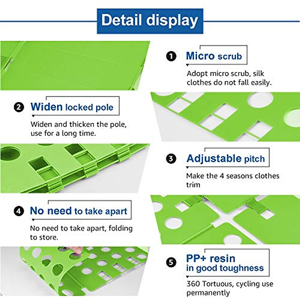 T Shirt Folding Board T Shirt Clothes Folder Laundry Organizer Easy and Fast for Kid and Adult to Fold Clothes Green