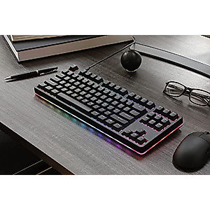 DROP Signature Series Mechanical Keyboard - Tenkeyless TKL (87 Key), Doubleshot Cherry Keycaps, Tactile Holy Panda Switches, Hot-Swap, Backlit RGB LED, USB-C, Aluminum Frame (Classic Midnight)