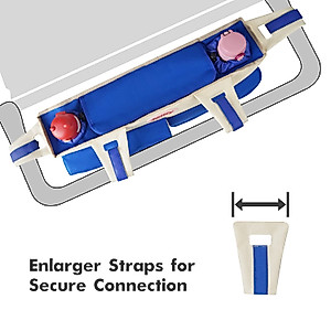 Joiify Large Double Stroller Organizer for BOB Duallie & Baby Jogger City Mini GT, Insulated Cup Holders & 6 Pockets, Parent Console Caddy Bag