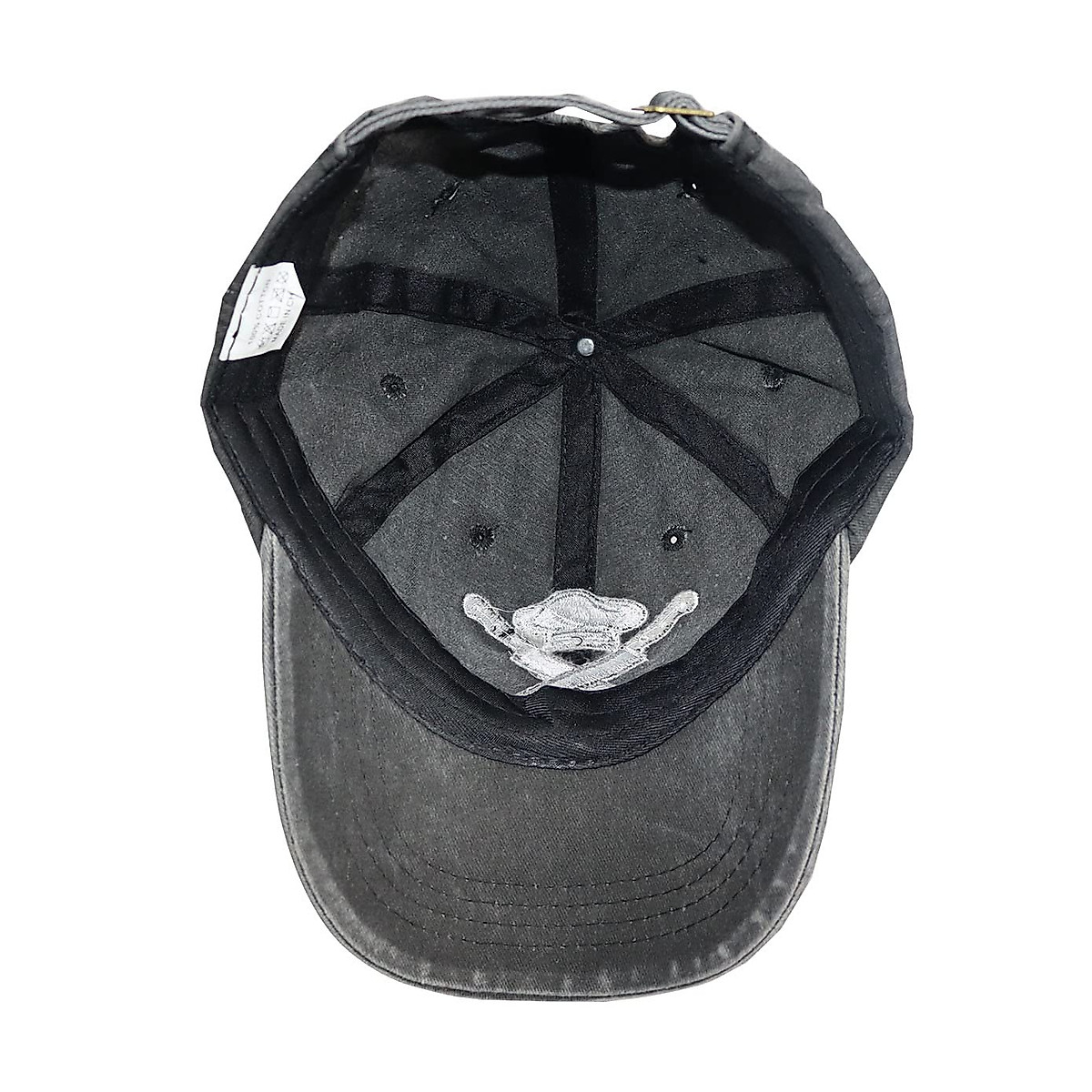 Unisex Skull-Chef Cooking Skull Vintage Jeans Adjustable Embroidered Baseball Cap Cotton Denim Dad Hat (Chef Hat Knives)