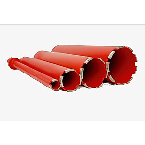 1"-4" Inch Diamond Wet Core Drill Bit Set 1-1/4” Threaded by BLUEROCK Tools for Concrete Rebar Asphalt Brick Rock Masonry Hole Barrel Coring