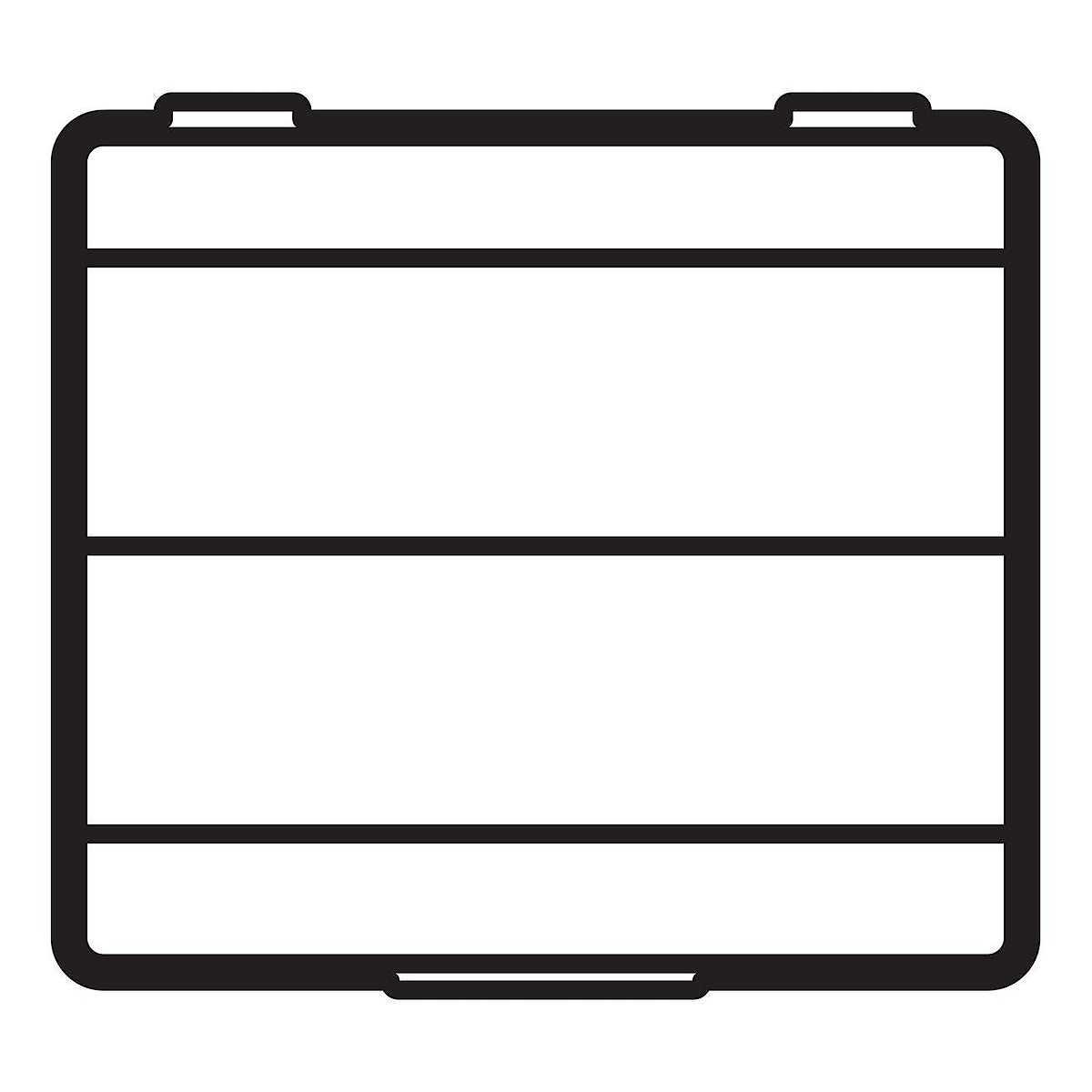 Flambeau Outdoors 550 Large Big Mouth Spinnerbait Box, Fishing Bait and Lure Organizer with anti-corrosion Zerust dividers, Clear