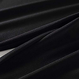 Petite Yoga Pants for Women Petite Length Casual Women's Leg Pants Yoga Bell Wide Long Waist Bottom High Palazzo Yoga Black