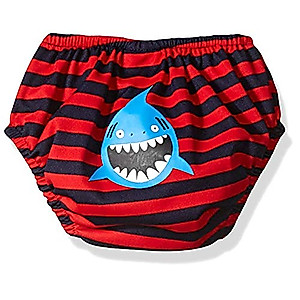 KIKO & MAX Baby Boys' Infant Three-Pack Absorbant Reusable Swim Diaper (Small)