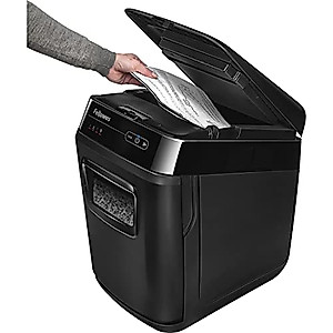 Fellowes 4656201 Automax 200m Auto Feed Shredder 200 Sheet Capacity Black
