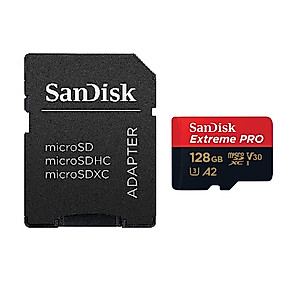 SanDisk 128GB Micro SDXC Extreme Pro Memory Card (Five Pack) Works with GoPro Hero 7 Black, Silver, Hero7 White UHS-1 U3 A2 Bundle with (1) Everything But Stromboli Micro Card Reader