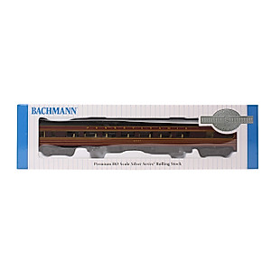 Bachmann Trains - 85' Smooth-Side Coach Car with Lighted Interior - PRR #4251 - Fleet of Modernism - HO Scale, 14212, Silver