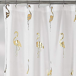 Lush Decor Flamingo Shower Curtain, 72" x 72", Gold