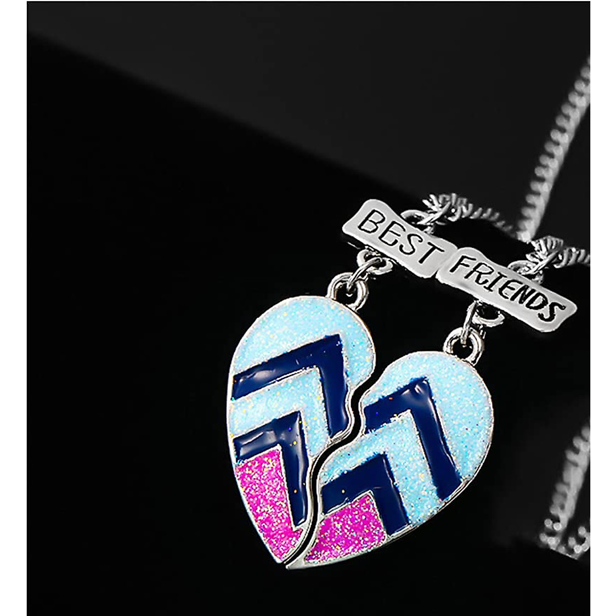 Friendship Best Friend Necklaces for 2 Girls Matching Heart Necklaces for Best Friends Bestie Birthday Gift for Women Best Friend Christmas Gifts for BFF Necklace for 2