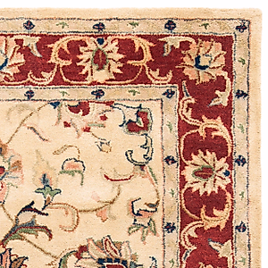 SAFAVIEH Classic Collection 6' x 9' Gold / Red CL398A Handmade Traditional Oriental Premium Wool Area Rug