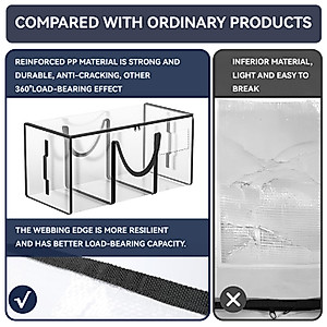 97L moving bags heavy duty,6 pack extra large moving bags with zippers，moving totes with lids heavy duty，storage containers with lids，large storage bags，moving storage bags，clear storage bag