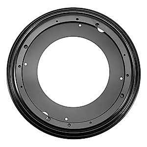 SEHOI 4 Pack 12 Inch Black Lazy Susan Hardware, 360°Rotating Swivel Plate, 5/16 inch Thick Ball Bearings Turntable Lazy Susan Base for Rotating Table, Display Plate, Serving Tray