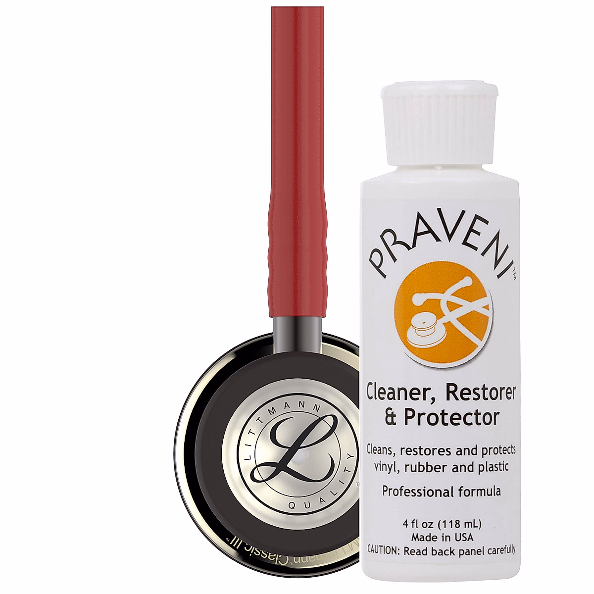 Praveni Stethoscope Cleaner, Restorer, Protector - Safely Improves Appearance of All Stethoscopes, Restores and Prevents Premature Aging