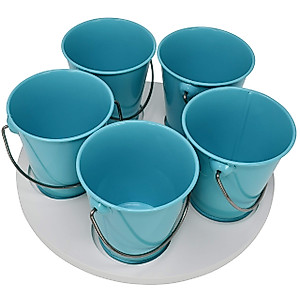 Craft Storage Turntable by Modern Retro - The Lazy Susan Art Craft Organizer Storage Bins - Organizers & Storage Containers for Crafts, Scissors, Kids Crayon Organizer Caddy! (Spearmint)