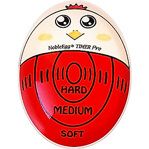 NobleEgg Egg Timer Pro | Soft Hard Boiled Egg Timer That Changes Color When Done | No BPA, Certified