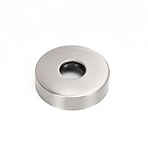 NearMoon Shower Arm Flange, Stainless Steel Replacement Escutcheon Cover Plate for Universal Standard ShowerHead Arm (2.4 Inch, Brushed Nickel)