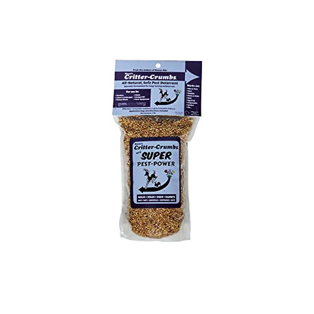 Mouse-Mix Natural Pest Deterrent Critter Crumbs with Super Pest Power for Outdoor Lawn and Garden Rodent Repellent Mice Mouse Rat Rabbit and Deer Control