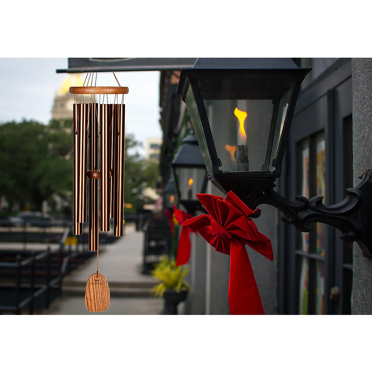 Woodstock Wind Chimes Amazing Grace Chime Medium (24'') Bronze Wind Chime Inspirational and Memorial Gifts Wind Chimes for Outside Patio Home or Garden Decor Christmas Gifts (AGMBR)