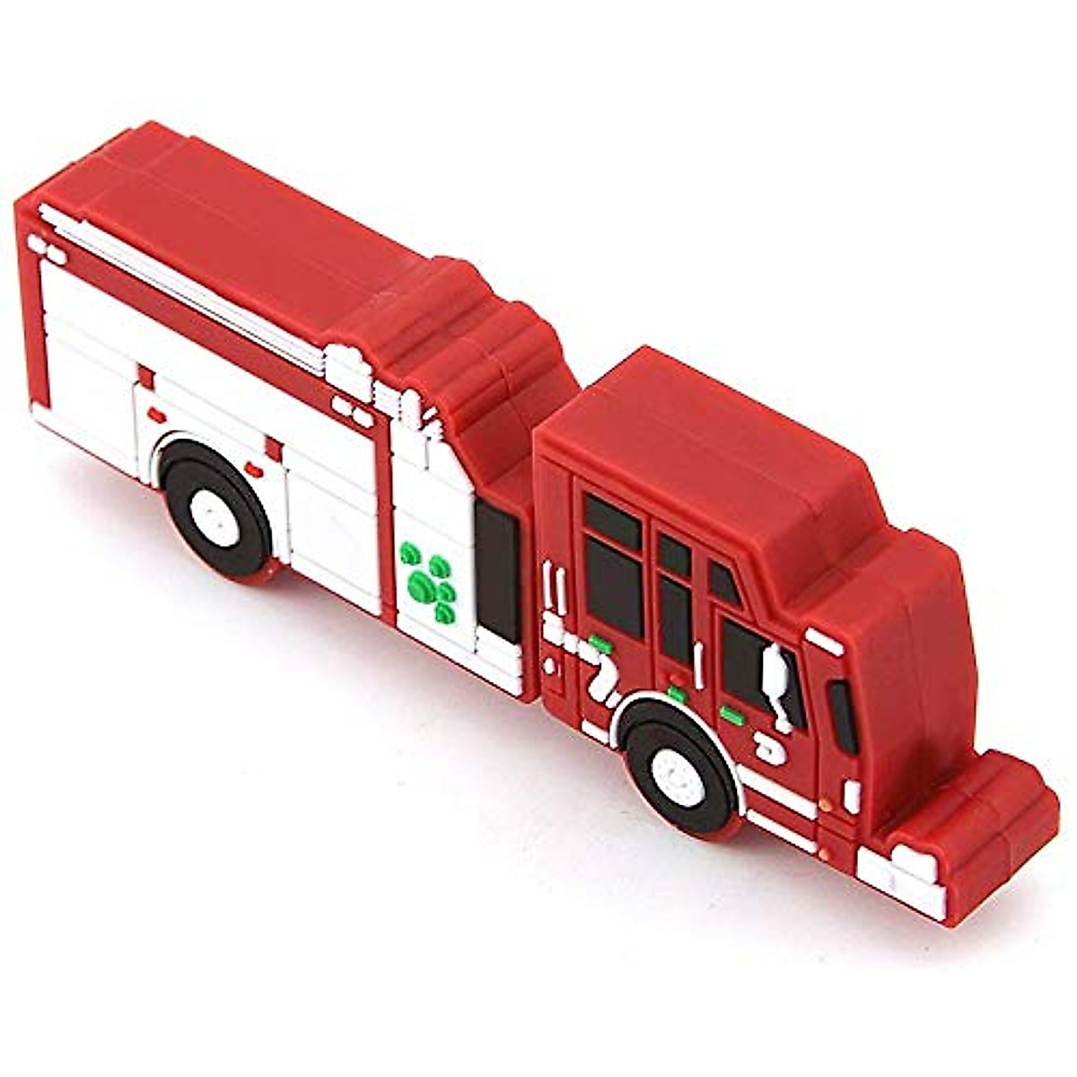 128GB USB 2.0 Flash Drive Novelty Cute Fire Fighting Truck Shaped Cartoon Pen Drive Thumb Drive Memory Stick Pendrive
