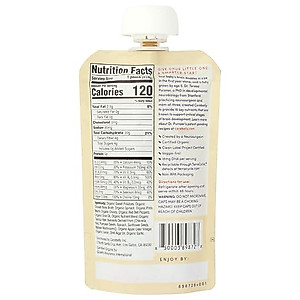 Cerebelly Baby Food Pouches – Sweet Potato Pinto Bean + Chicken Bone Broth (4 oz, Pack of 1) - Healthy Kids Snacks - Veggie Purees - 16 Brain-supporting Nutrients from Superfoods, No Added Sugar