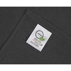 Softolle Premium 600 GSM Hand Towels –100% Combed Ring Spun Cotton Hand Towel - Pack of 6 Luxury Hand Towels - Highly Absorbent and Ultra Soft 16" x 30" inches (Grey)