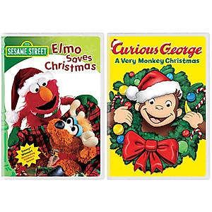 Curious George a Very Monkey Christmas / Sesame Street: Elmo Saves Christmas