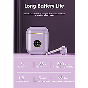 Homztil Ethic 6 TWS Bluetooth Headphone Earphone LED Battery Display Stereo Wireless Headset Earbuds in Ear Handsfree Ear Buds