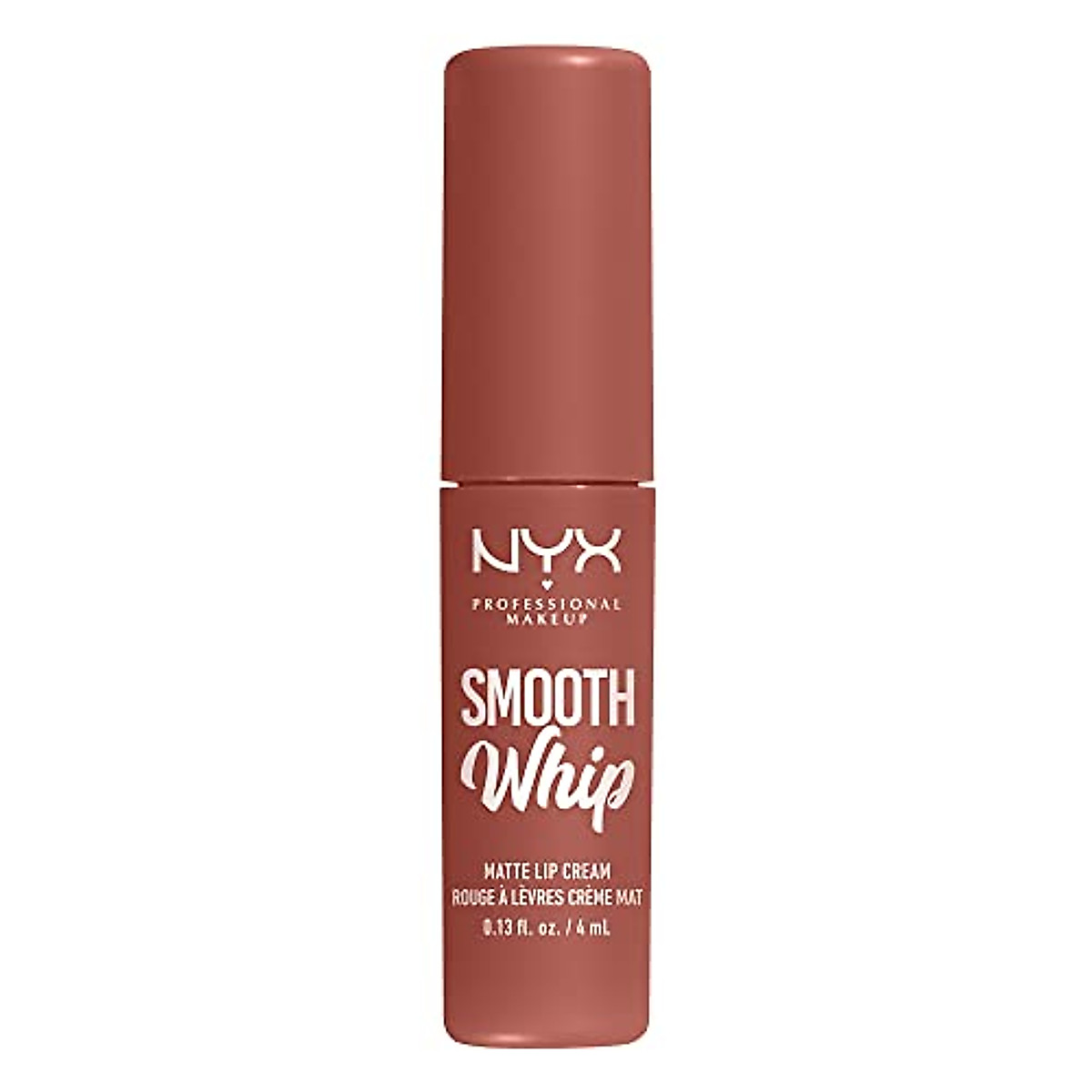 NYX PROFESSIONAL MAKEUP Smooth Whip Matte Lip Cream, Long Lasting, Moisturizing, Vegan Liquid Lipstick - Teddy Fluff (Midtone Pinky Brown)