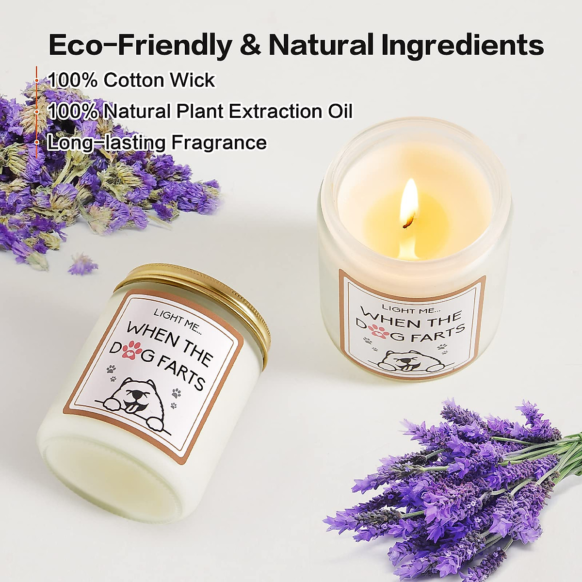 AWDK Mom Gifts Gifts for Women- Gifts for mom Funny Dog Mom Happy Mothers Day Gift for Dog Lovers Best Friends Girlfriend Sisters Female Coworker Relaxing Presents Lavender Scented Candle