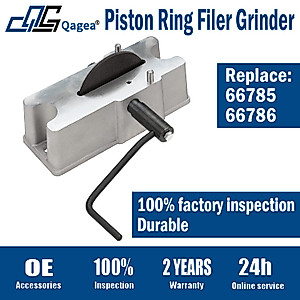 Manual Piston Ring Filer includes 120 Grit Carbide Grinding Wheel Replace 66785 66786