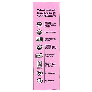 MADEGOOD Organic Chocolate Drizzled Granola Bars, 4.25 OZ