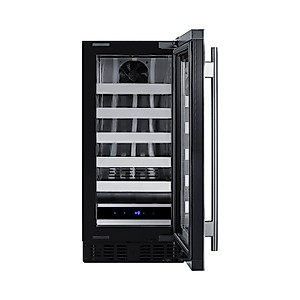 Summit ASDW1522 Summit ASDW1522 15 Inch Wide 18 Bottle Capacity Built-In Wine Cooler with Front Door Lock