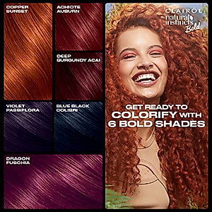 Natural Instincts Bold Permanent Hair Dye, R56 Achiote Auburn Hair Color, Pack of 1