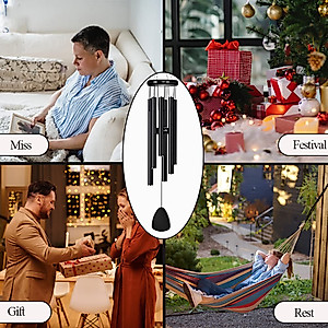 Large 37 inches Wind Chimes for Outside Clearance Sympathy Gifts for Loss One Memorial and Cardinal with a Deep Tone and Resonant Chime Sound Unique for Outdoor, Garden, Patio Decoration