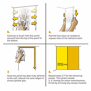 NWT Wall Murals for Bedroom Beautiful 3D View Pattern Flowers Removable Wallpaper Peel and Stick Wall Stickers - 66x96 inches