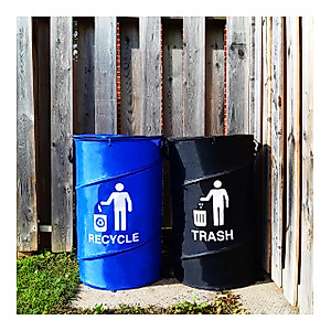 Gigco21 Gig Collections Large Durable Waterproof Combo pop up Recycle and Trash Collapsible Garbage containers, cans with Zipper Cover Great for Outdoor Indoor use -Camping, Party, Backyard, Beach