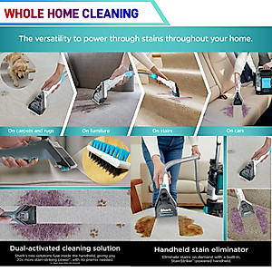 PX202BRN Tool Brush Replacement Parts Compatible With Shark StainStriker Portable Carpet PX201 PX202BRN PX203BRN CarpetXpert Upright EX201 R-EX200 R-EX201 EX150 EX151 Stain Striker Vacuum Brush,2 PCS