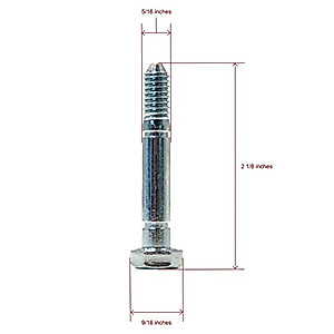 The ROP Shop | Pack of 6 - Shear Pin Bolt & Nut for Ariens SNO-Thro 926DLE 926004 926301 926008